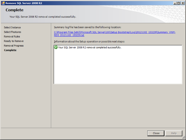 Qualtech Systems » Uninstalling Microsoft SQL Server Express Qualtech Systems » Uninstalling Microsoft SQL Server Express